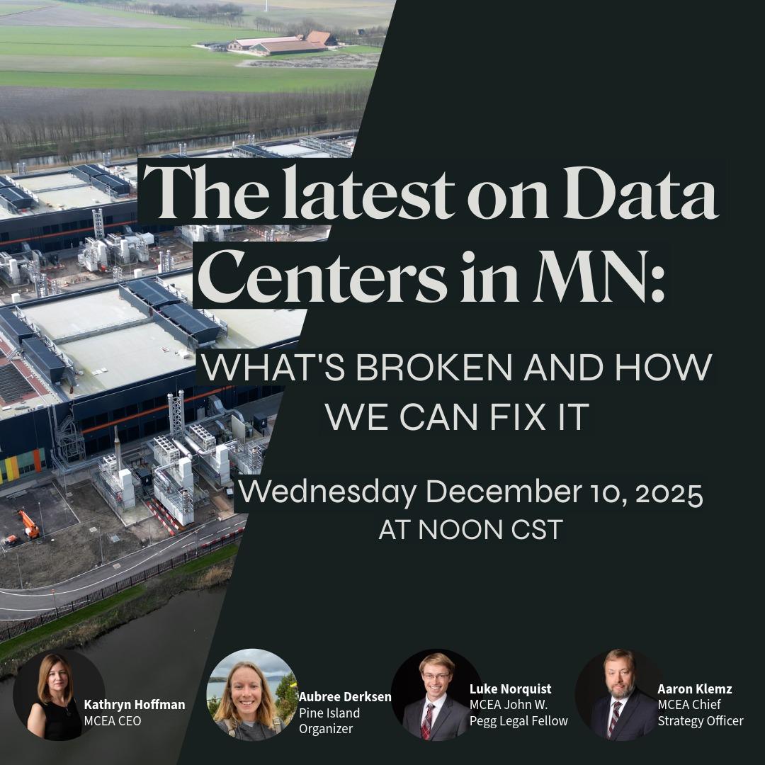 Webinar recording: The Latest on Data Centers in MN: What’s broken and ...